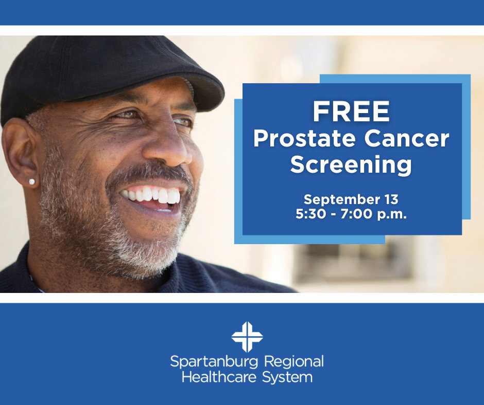 Free Prostate Cancer Screening Event Planned in Spartanburg